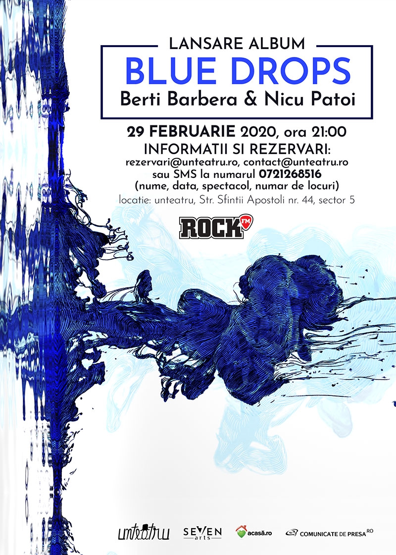 Tickets: Concert Berti Barbera & Nicu Patoi, February 29 2020, 21.00 ...